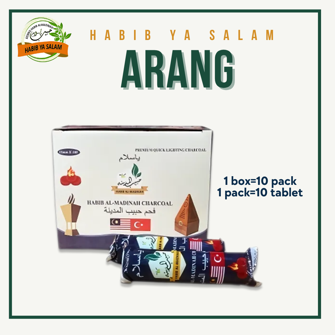 ARANG/CHARCOAL BUKHOOR 100 TABLET – HABIB YA SALAM